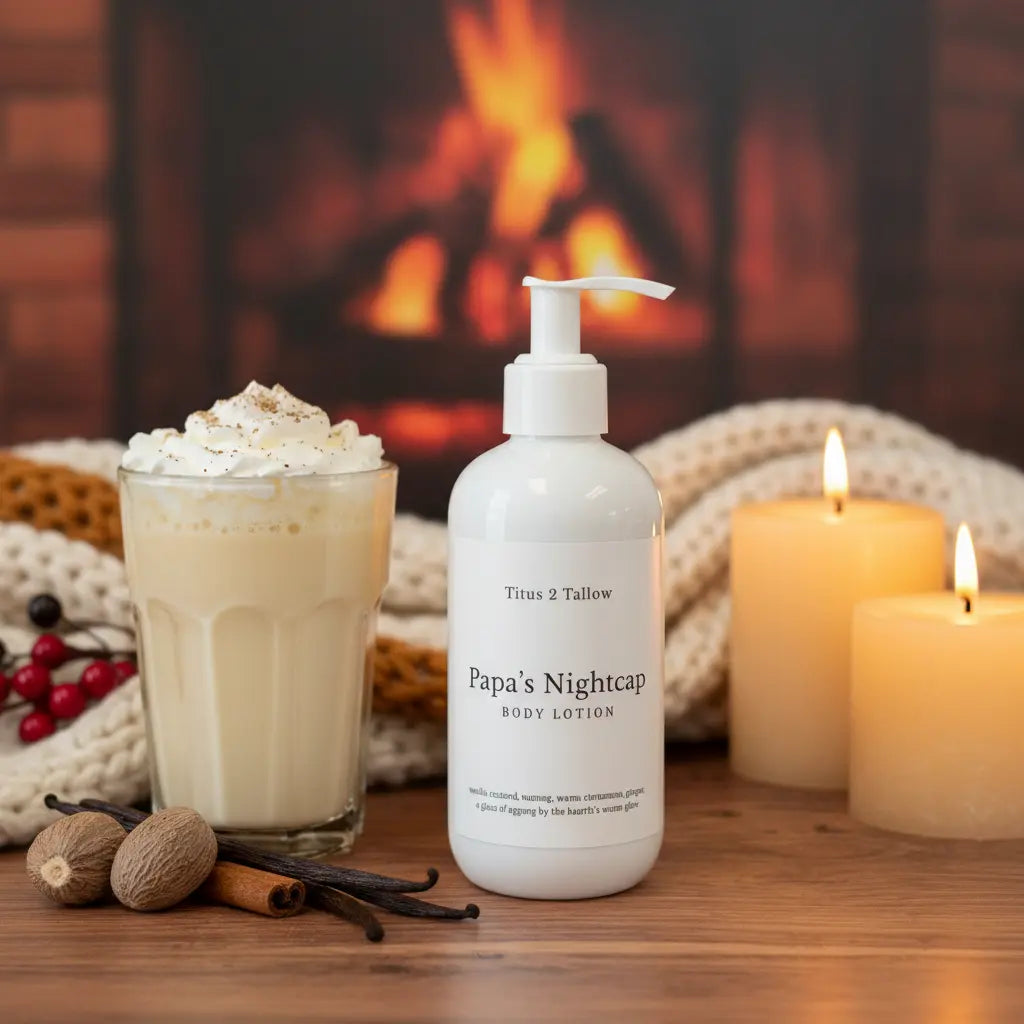 Papa's Nightcap Lotion | Light, Hydrating Tallow Body Lotion | T2T ...